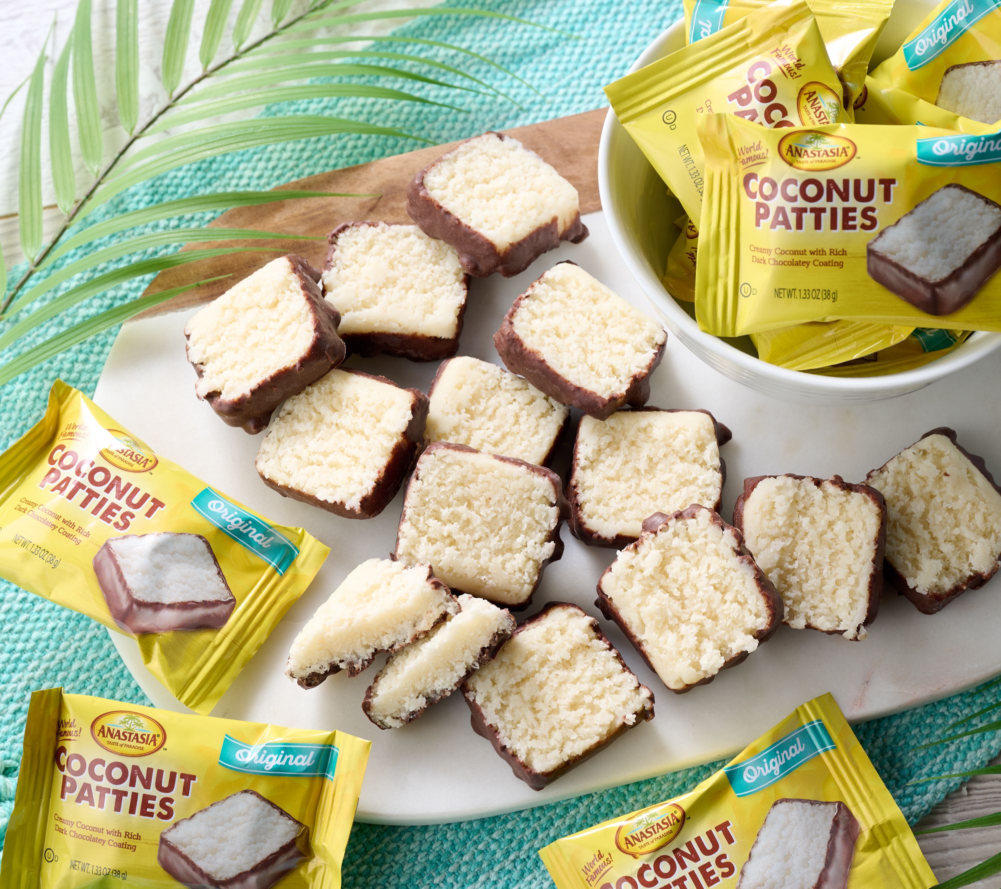 Anastasia Confections 24 Individually Wrapped Coconut Patties - QVC.com