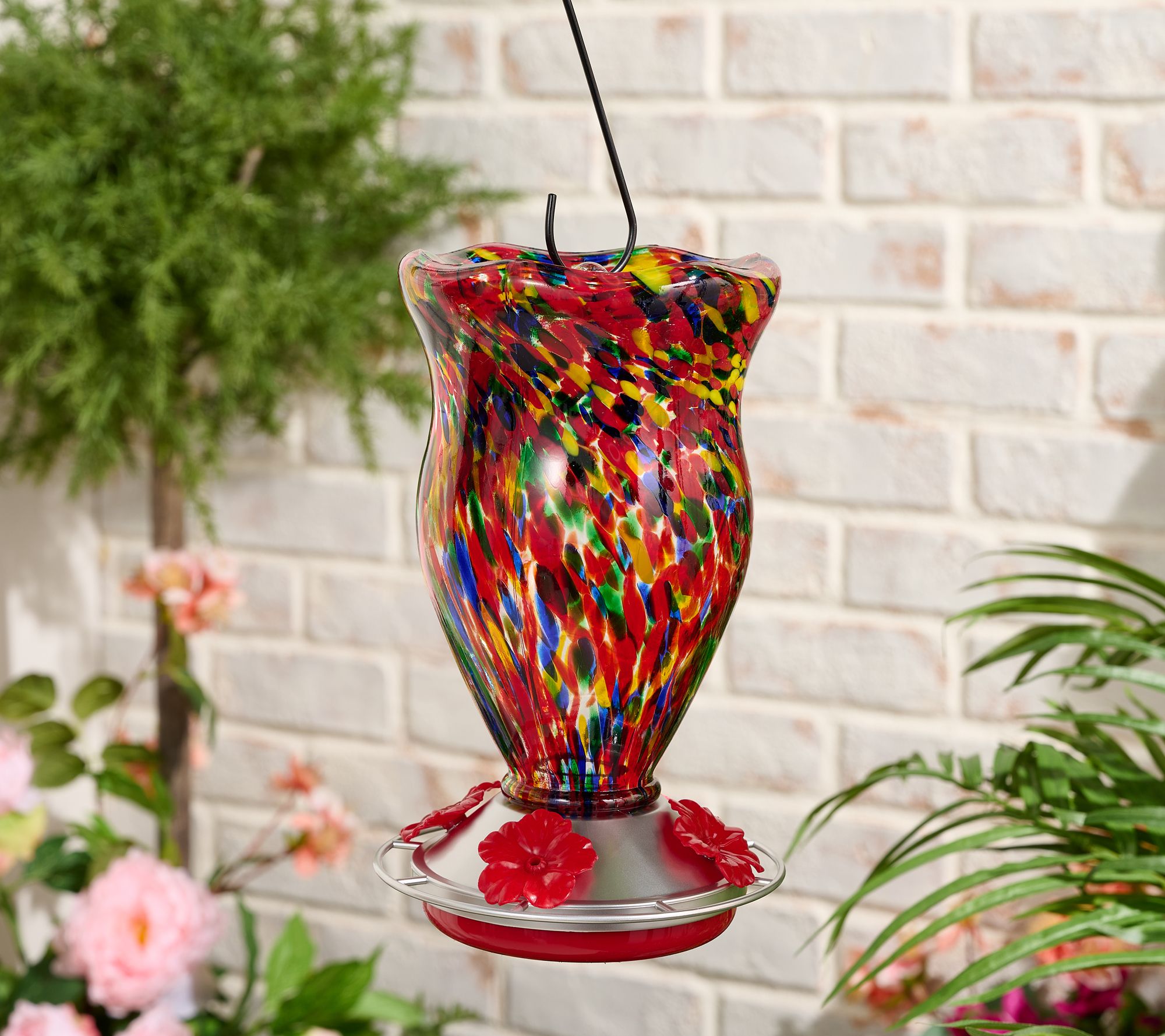 "As Is" Ultimate Innovations Hummingbird Feeder and Vase - QVC.com