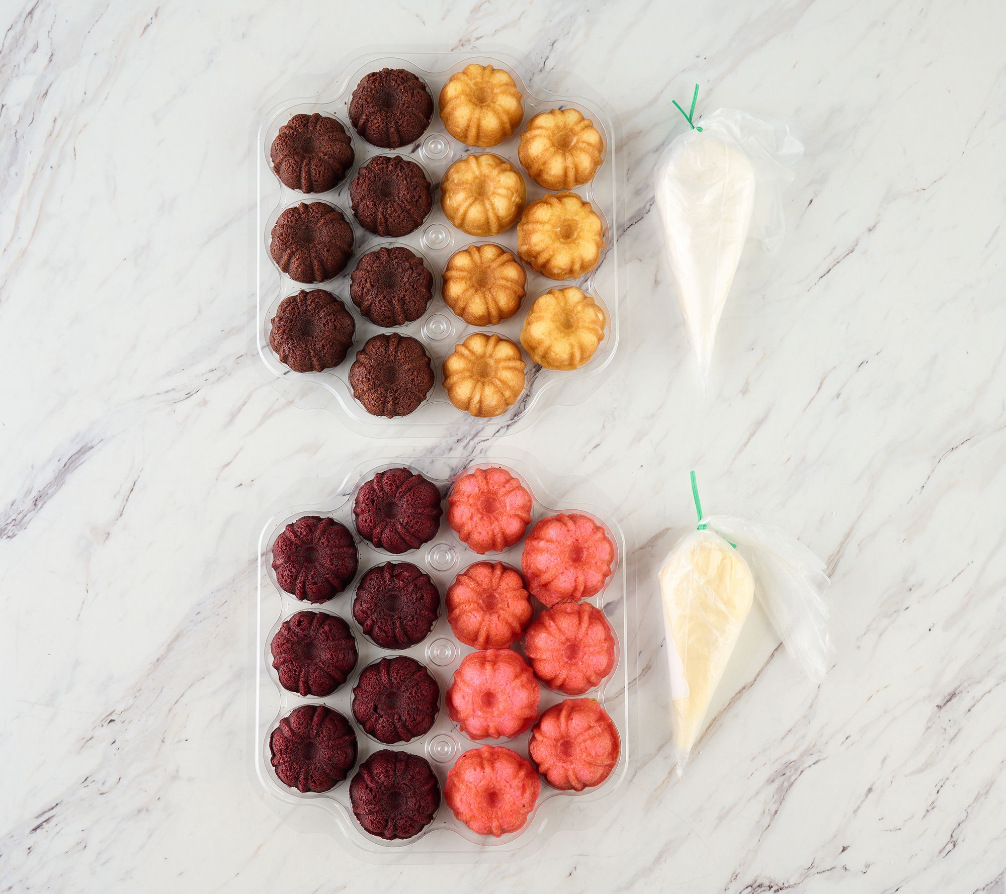 Total Cluster Fudge (2) 14pc Baby Bundt Cake Variety - QVC.com
