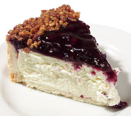 Junior's 8" Blueberry Cheese Pie Cheesecake - QVC.com