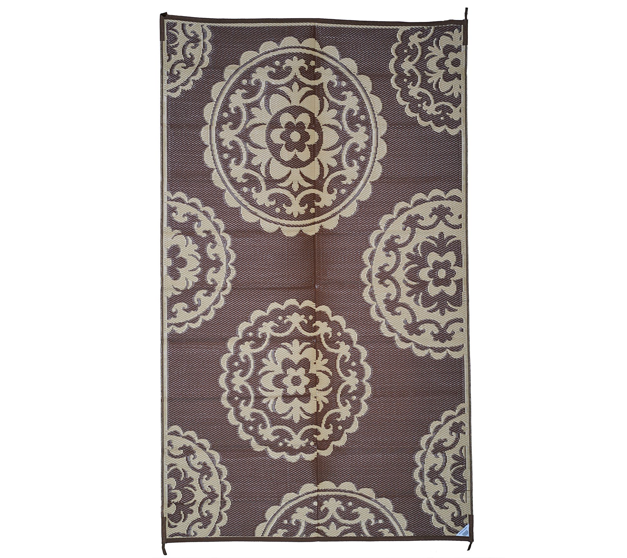 "As Is" Medallion Design 5 x 8 Outdoor Mat by PatioMats - QVC.com