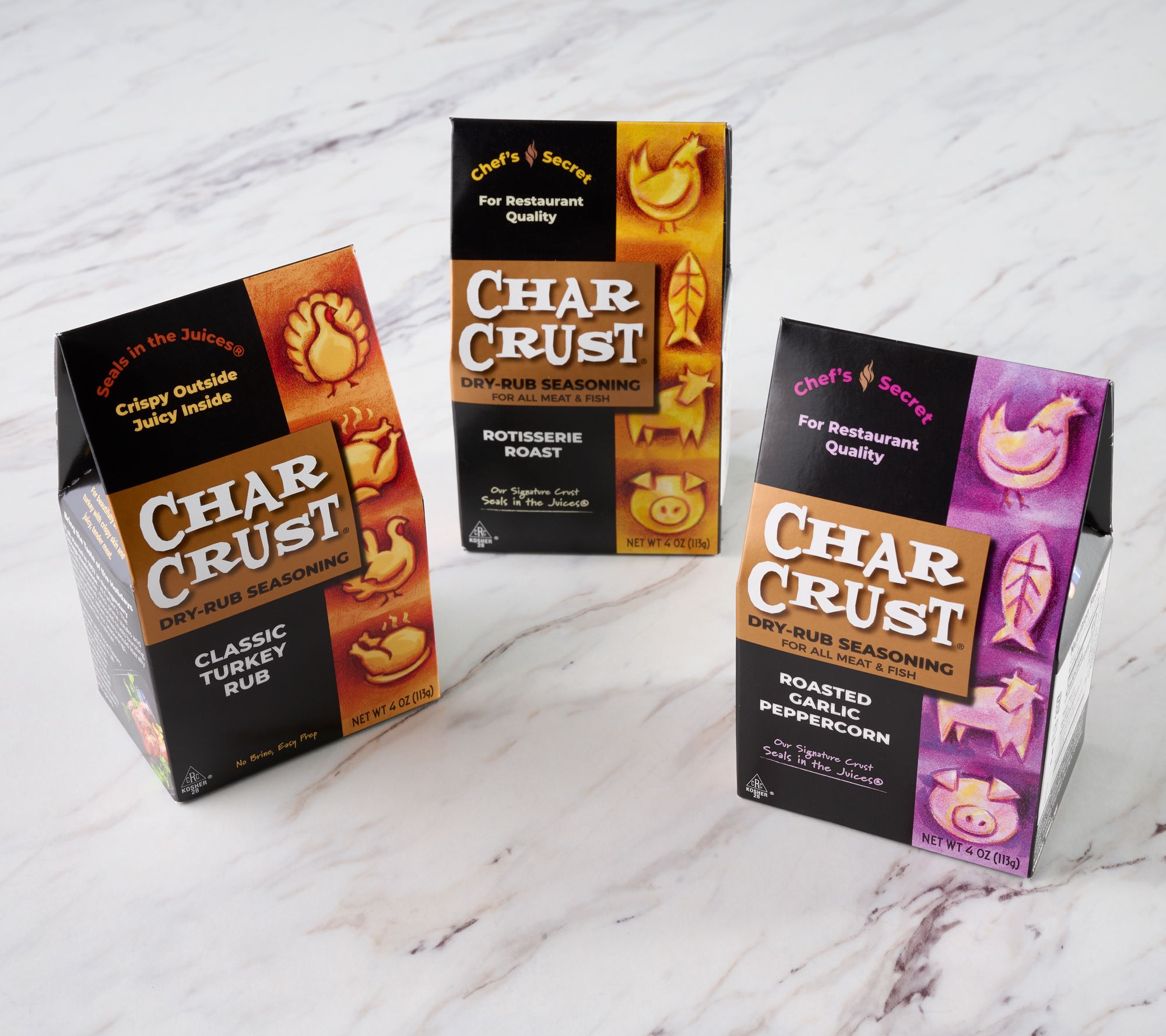 Char Crust Set of (3) Holiday Roasting Dry Rub Seasonings - QVC.com