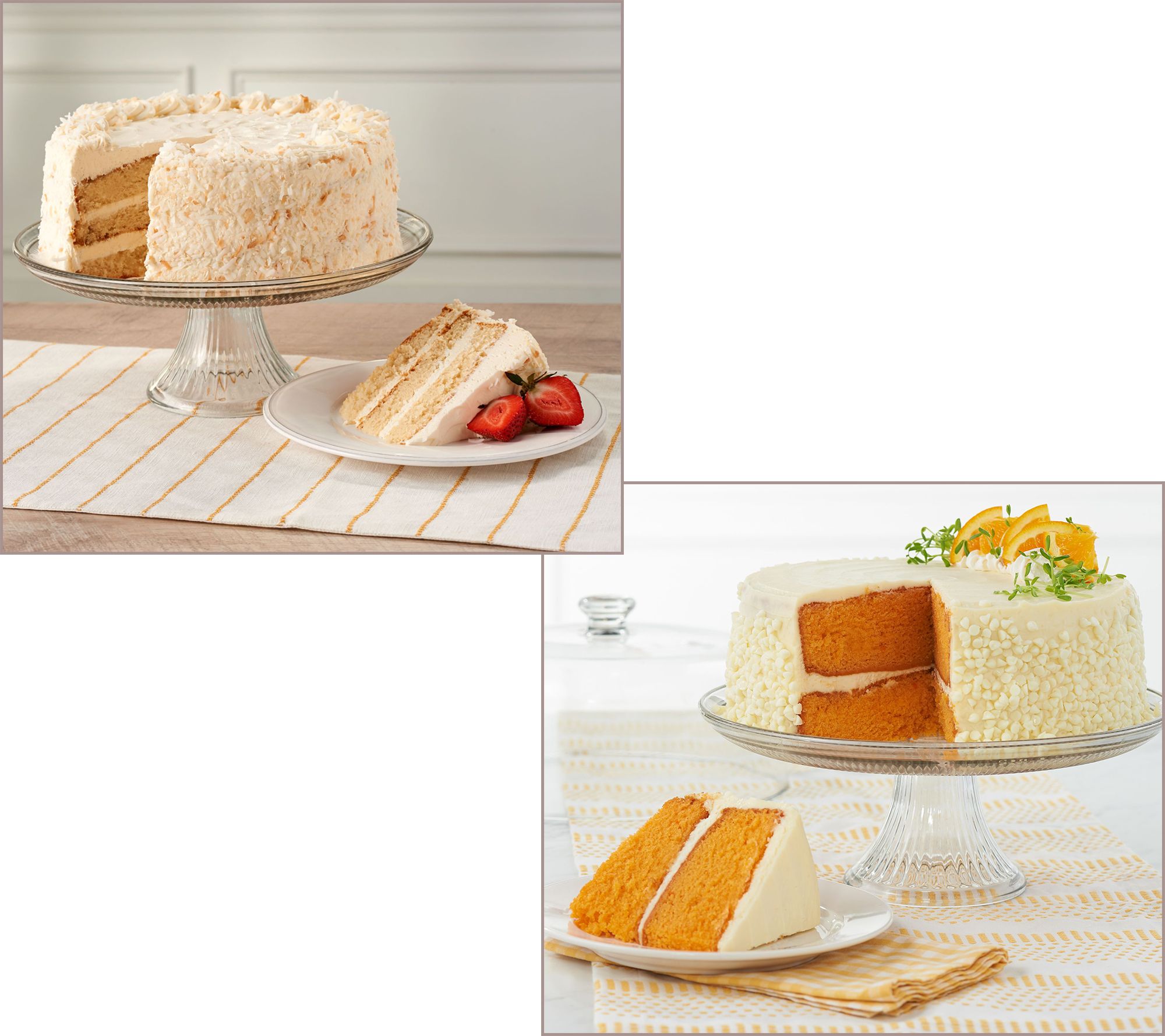 David's Cookies Coconut or Creamsicle Layer Cake - QVC.com