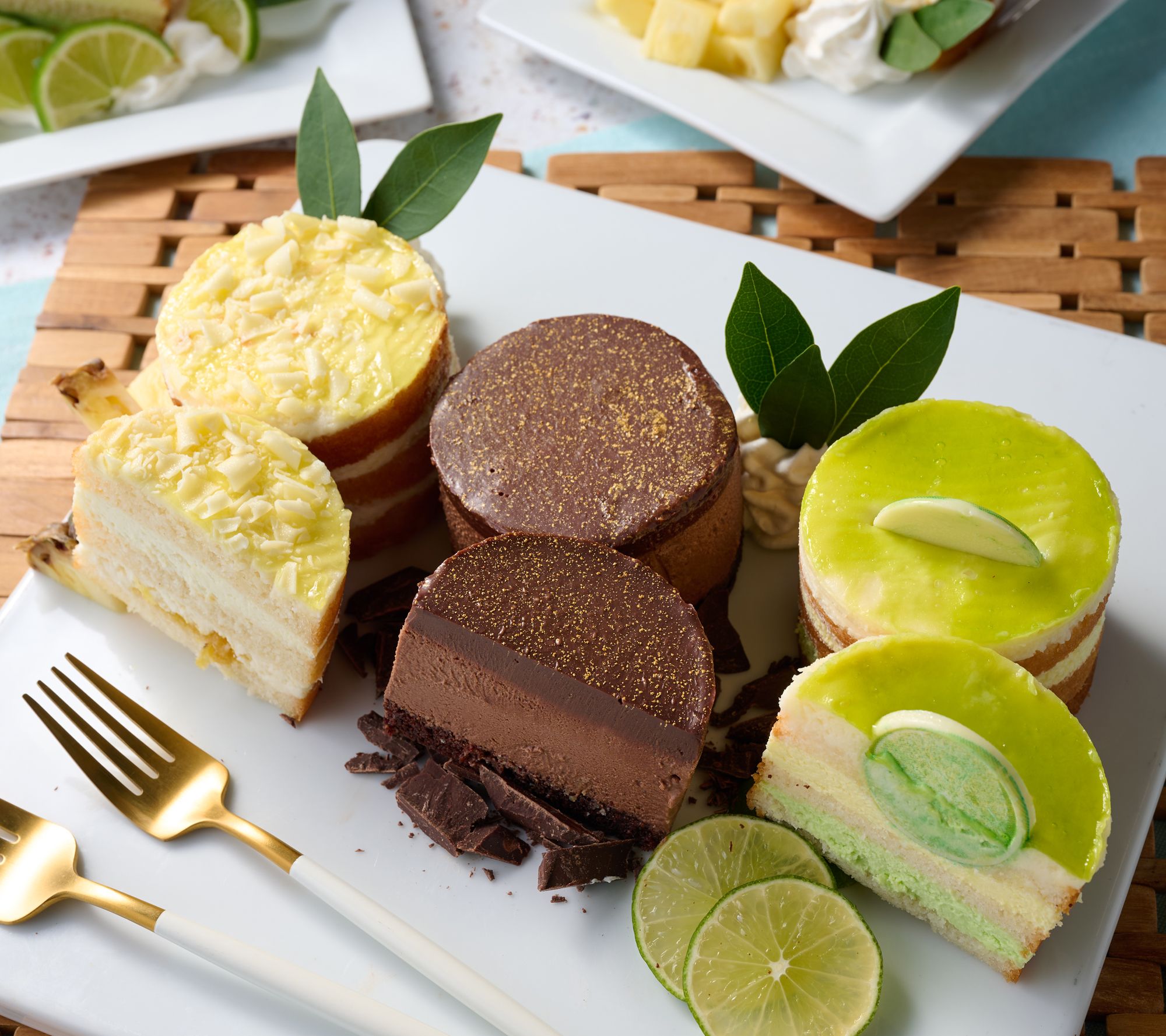 David's Cookies 12 Individual Summer Layer Cakes - QVC.com