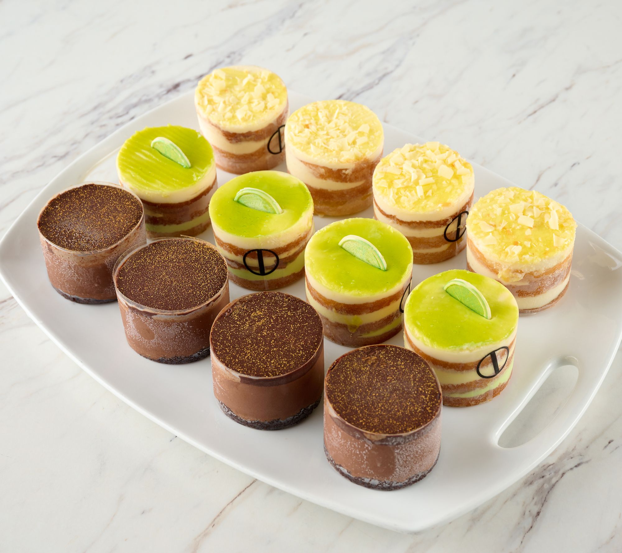 David's Cookies 12 Individual Summer Layer Cakes - QVC.com