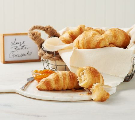 Authentic Gourmet 48 Large French Made Butter Croissants - QVC.com