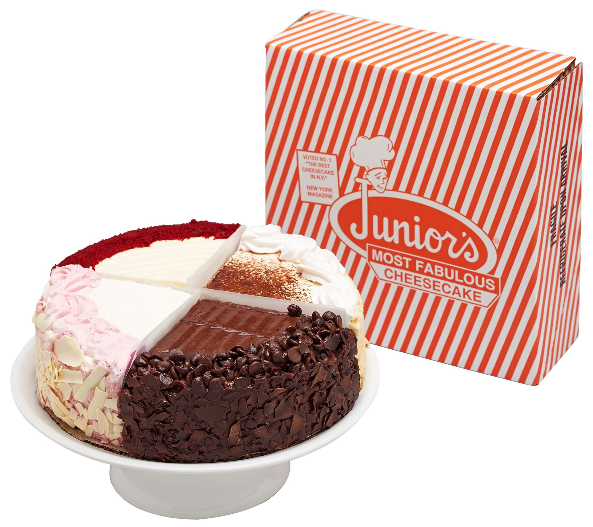 Junior's 6lb. Cheesecake & Layer Cake Sampler - QVC.com