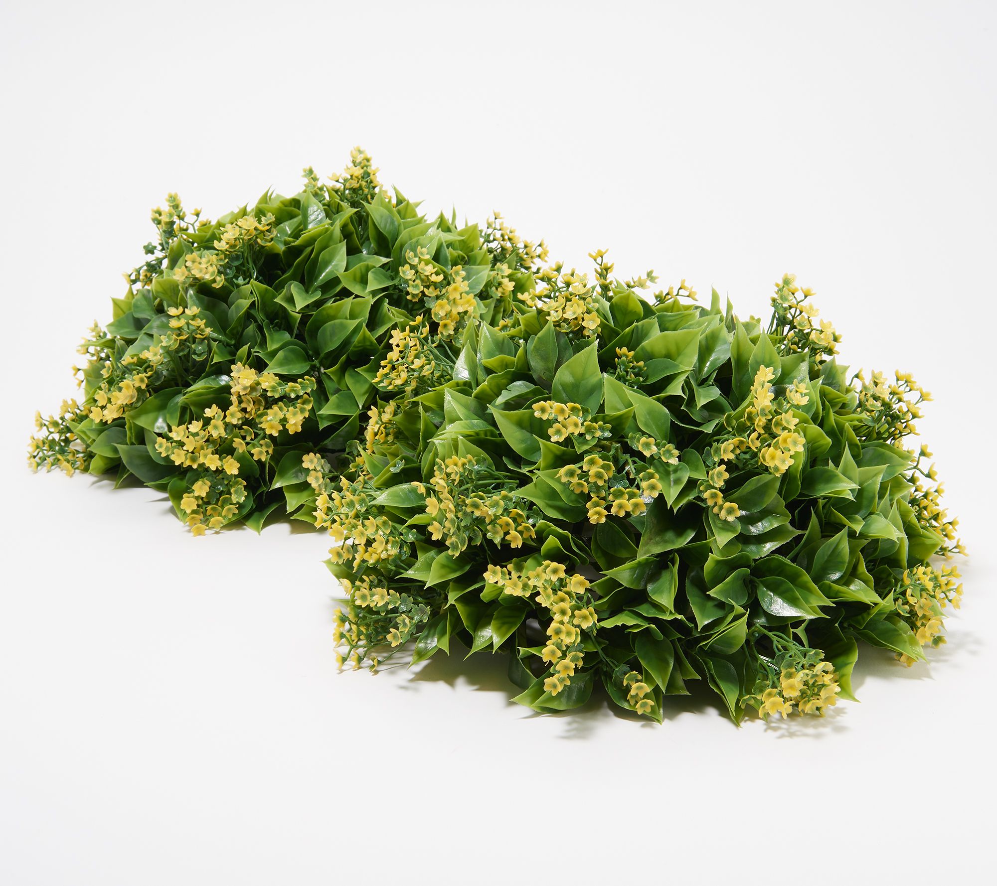 "As Is" Wicker Park 13" Laurel Leaf Wispy Florals Indoor/ Outdoor ...