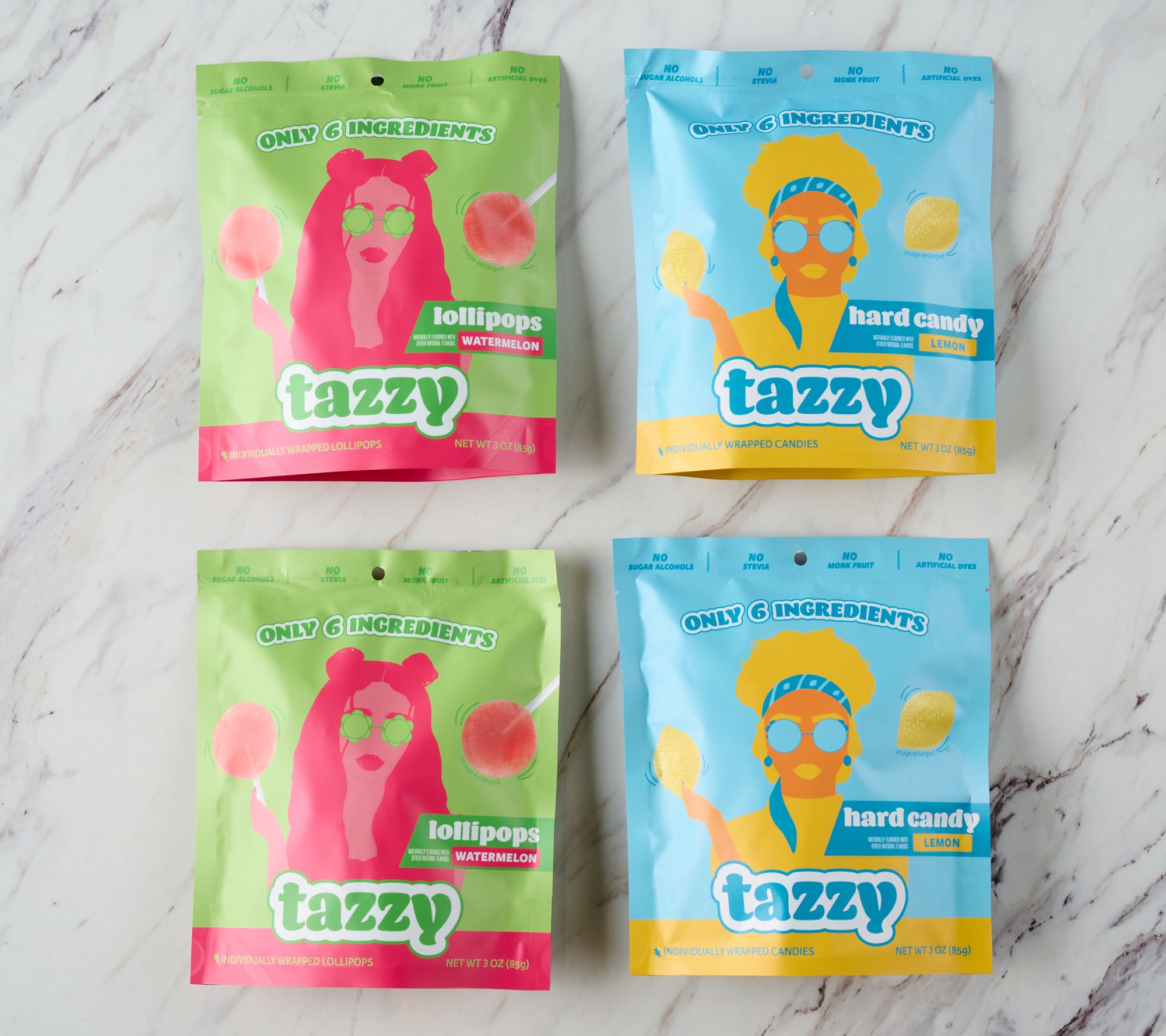 Tazzy Set of (4) Bags Hard Candies Assortment - QVC.com