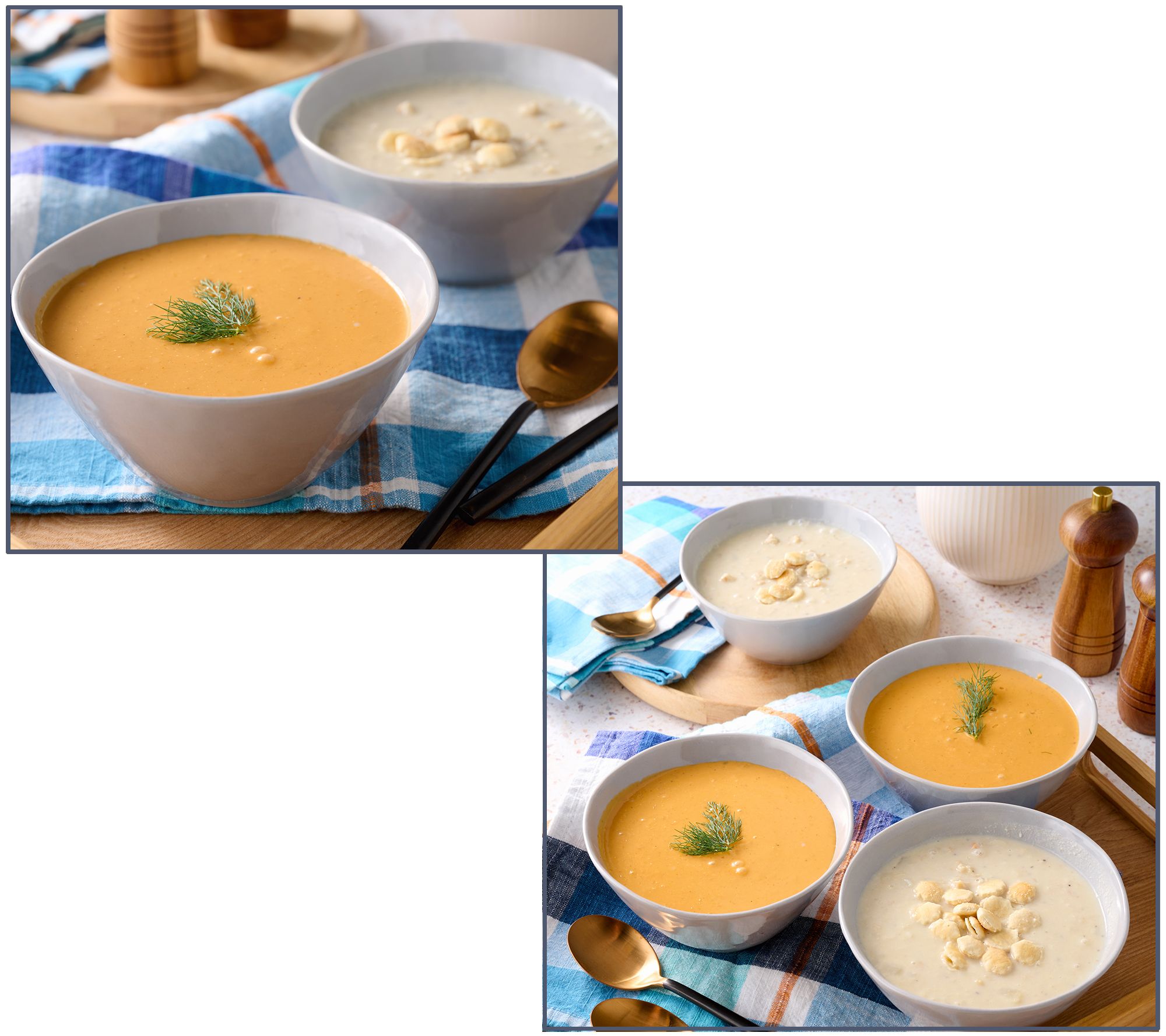 Roger's Fish Co (2) or (4) 18oz Lobster Bisque Or Clam Chowder Clam ...