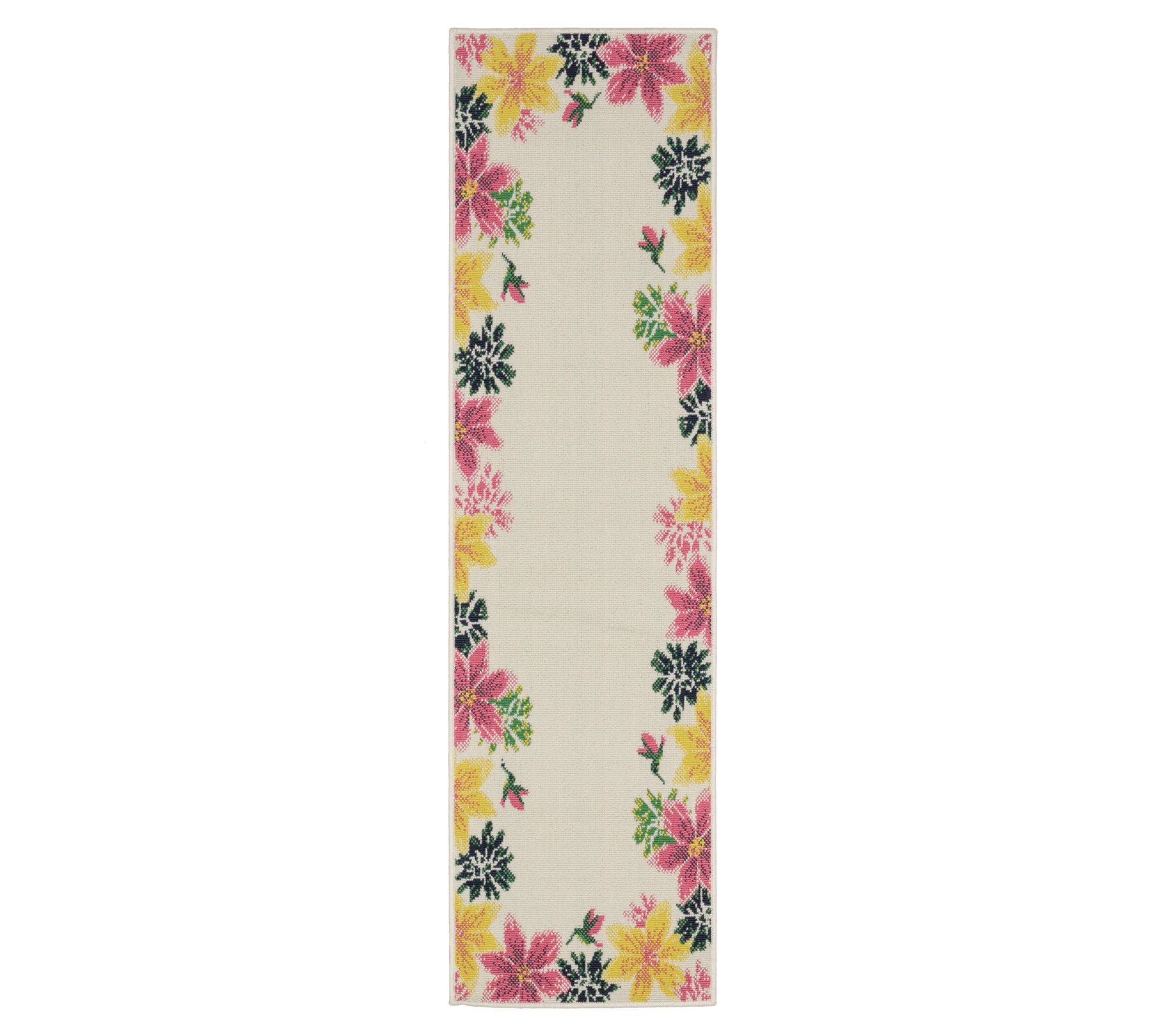 Ultimate Innovations Hummingbird Garden 20"x72" Rug - QVC.com