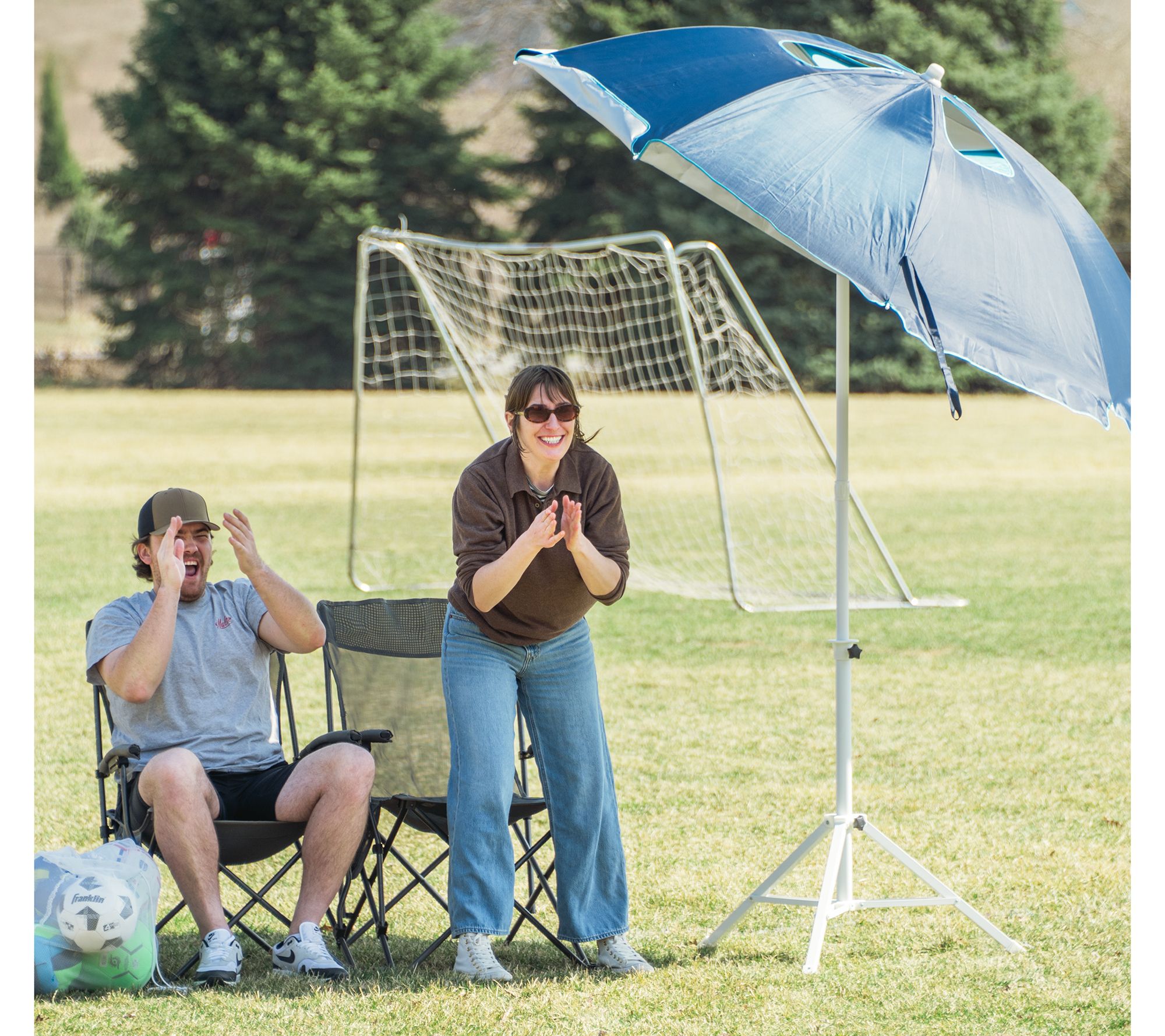 Timber Ridge Multi-Terrain Portable Umbrella With Bag - QVC.com