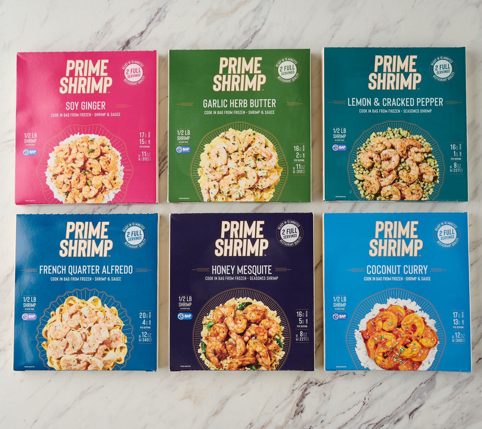 Prime Shrimp (6) Boil in Bag Seasoned Saucy Shrimp Meals Auto-Delivery ...