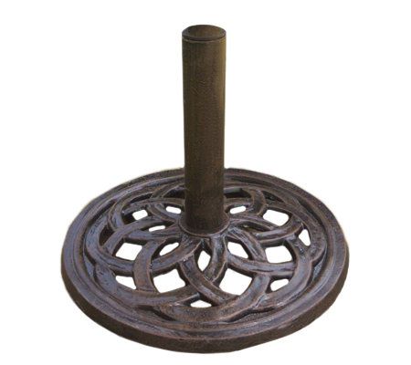 Southern Patio Cast Iron Table or Patio Decorative Umbrella Base - QVC.com