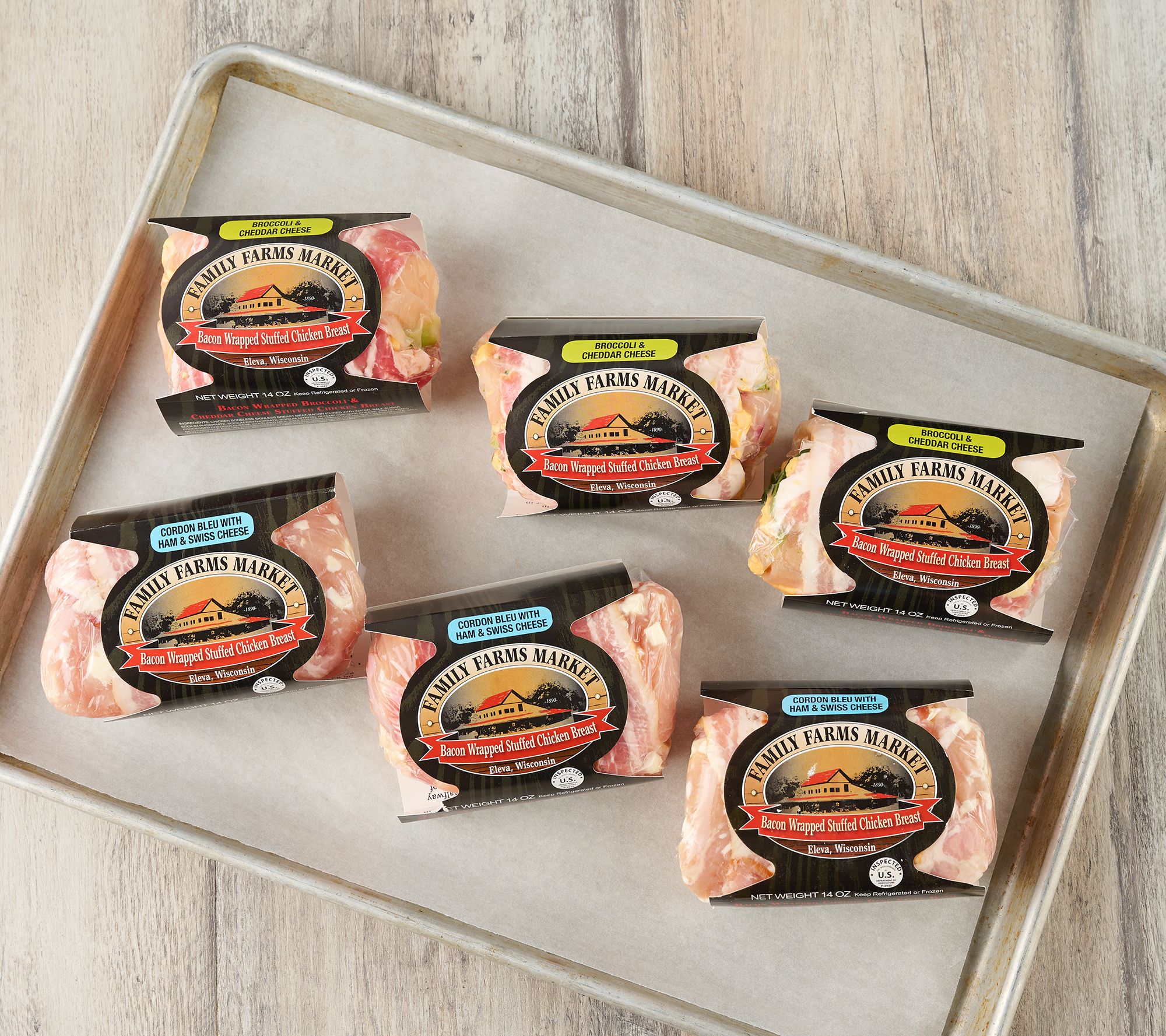 Family Farms (6) 14-oz Bacon Wrapped Stuffed Chicken Auto-Delivery ...