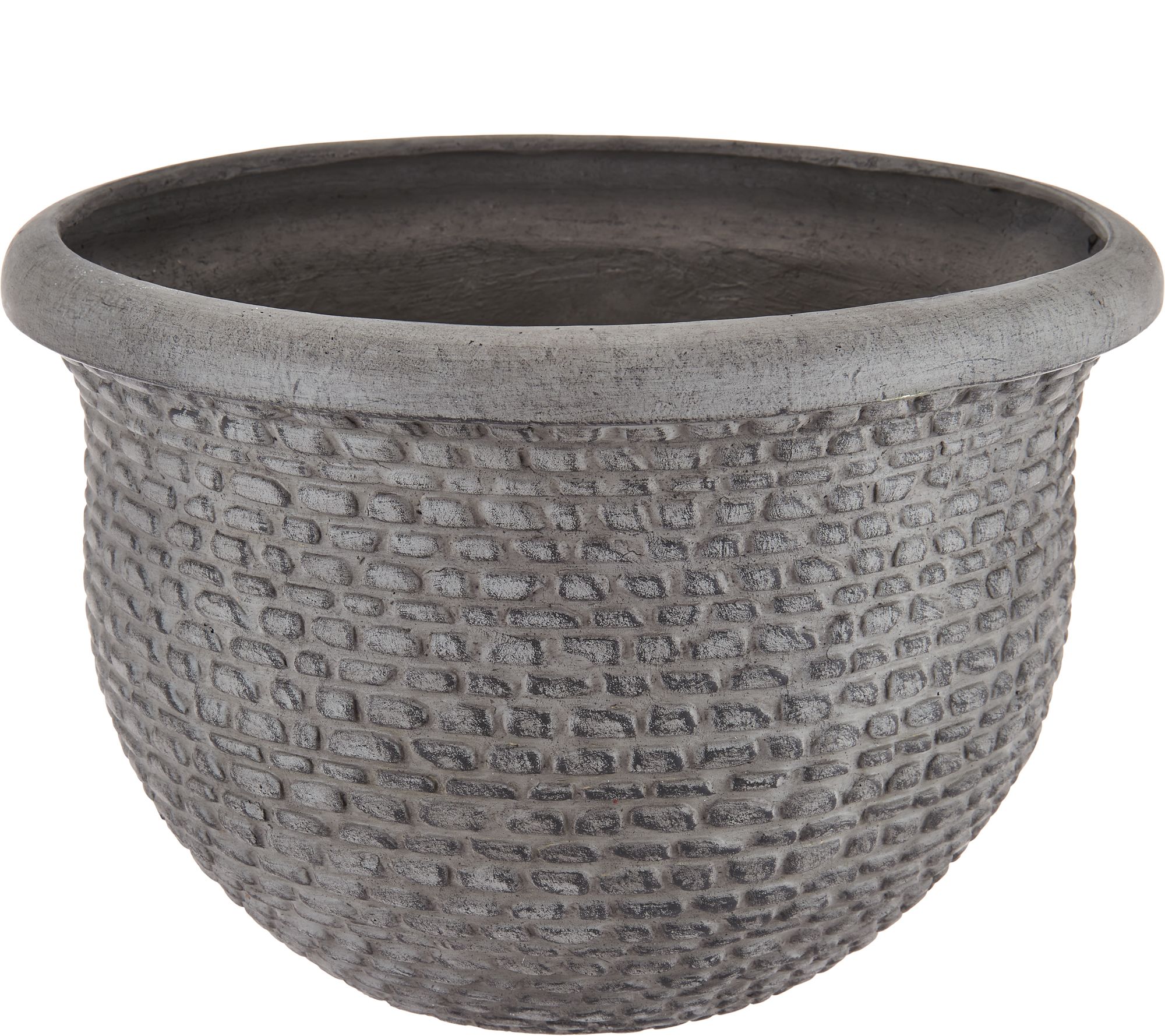 Scott Living 16" Tweed Basket Planter - QVC.com