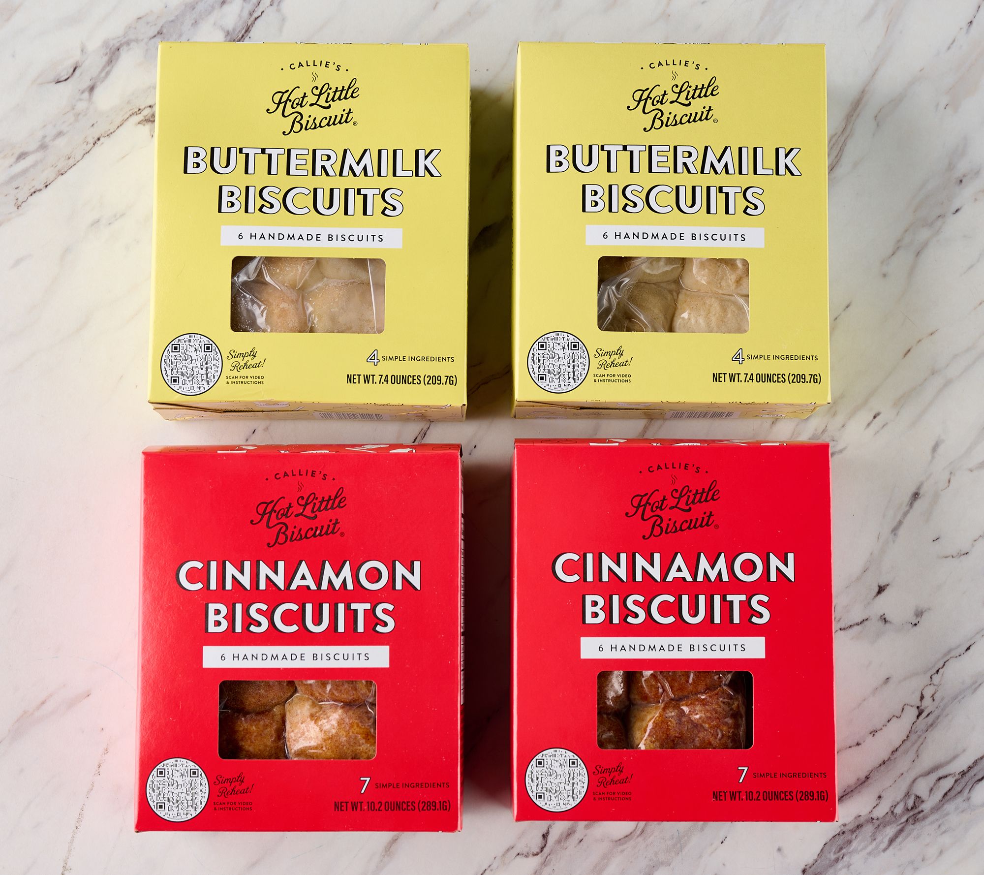 Callie's Hot Little Biscuits 24-ct Cinnamon or Buttermilk Biscuits - QVC.com