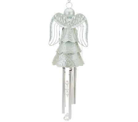 Metal Filigree Tiered Angel Wind Chime by Exhart - QVC.com