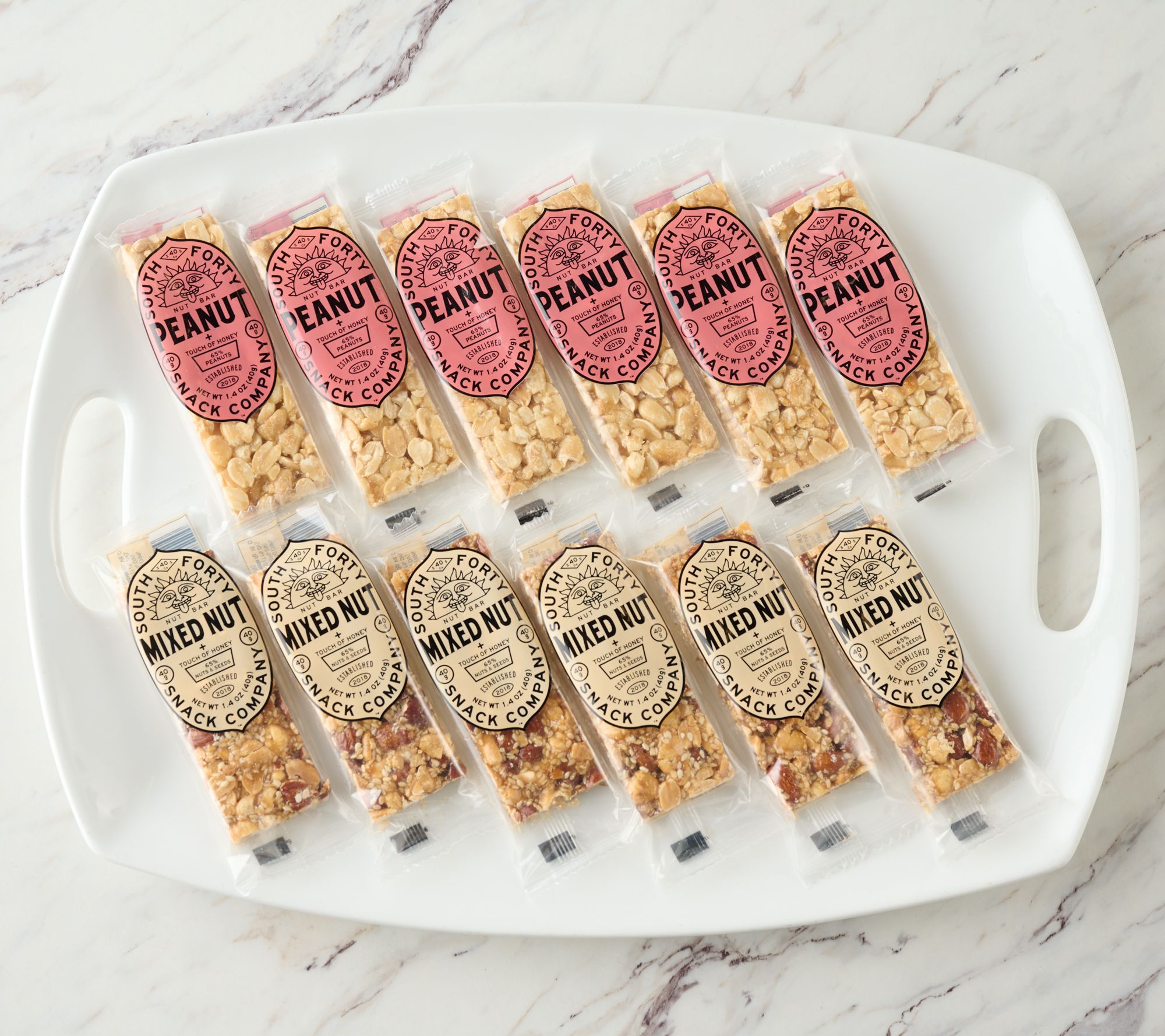 South 40 Snacks 12 Count Premium Nutty Crunchy Snack Bars - QVC.com