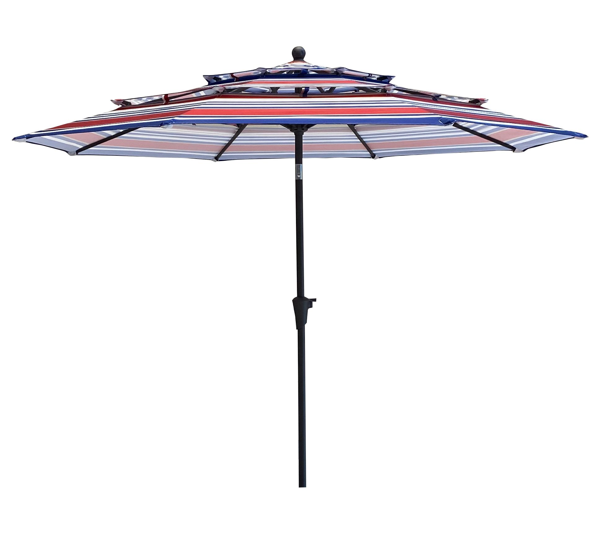 ATLeisure 9' Resort Triple Top Patio Umbrella - QVC.com