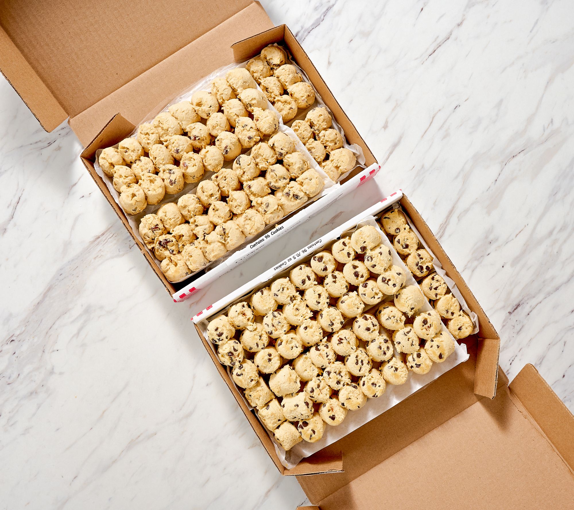 David's Cookies 192 Piece Right Size Preformed Cookie Dough - QVC.com