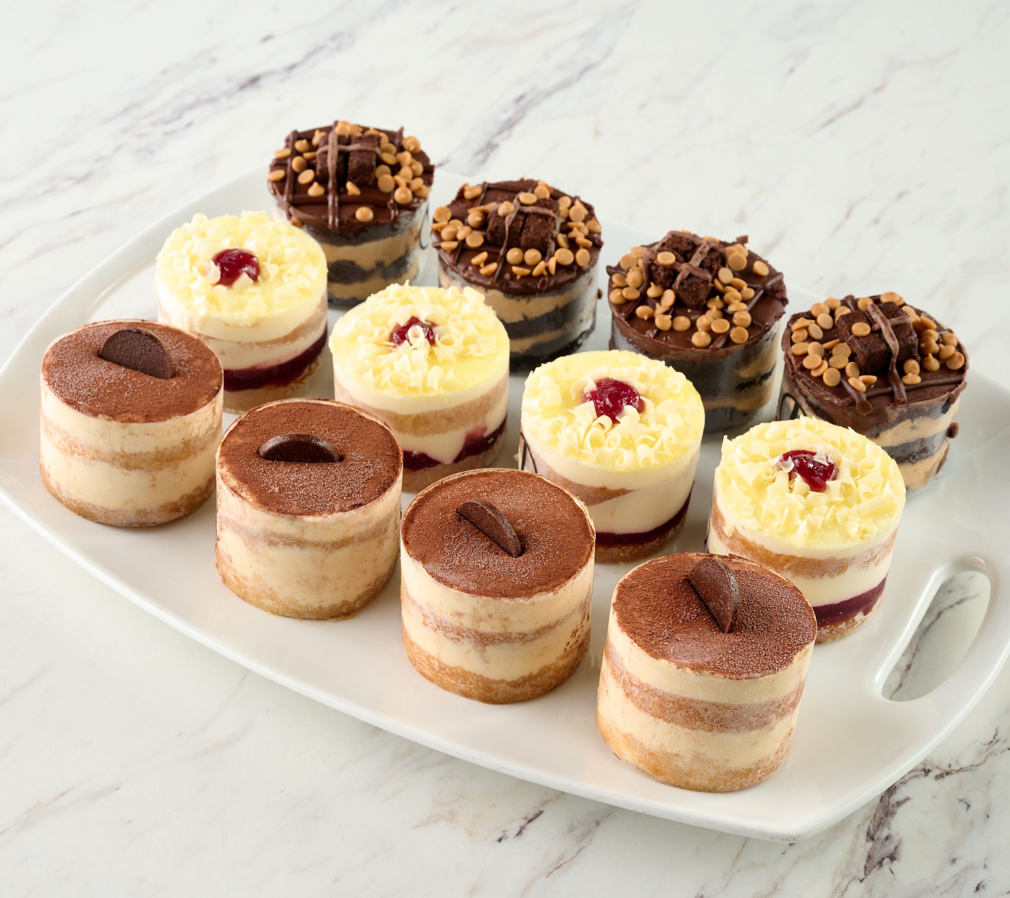 David's Cookies 12 Individual Hand Crafted Layer Cakes - QVC.com