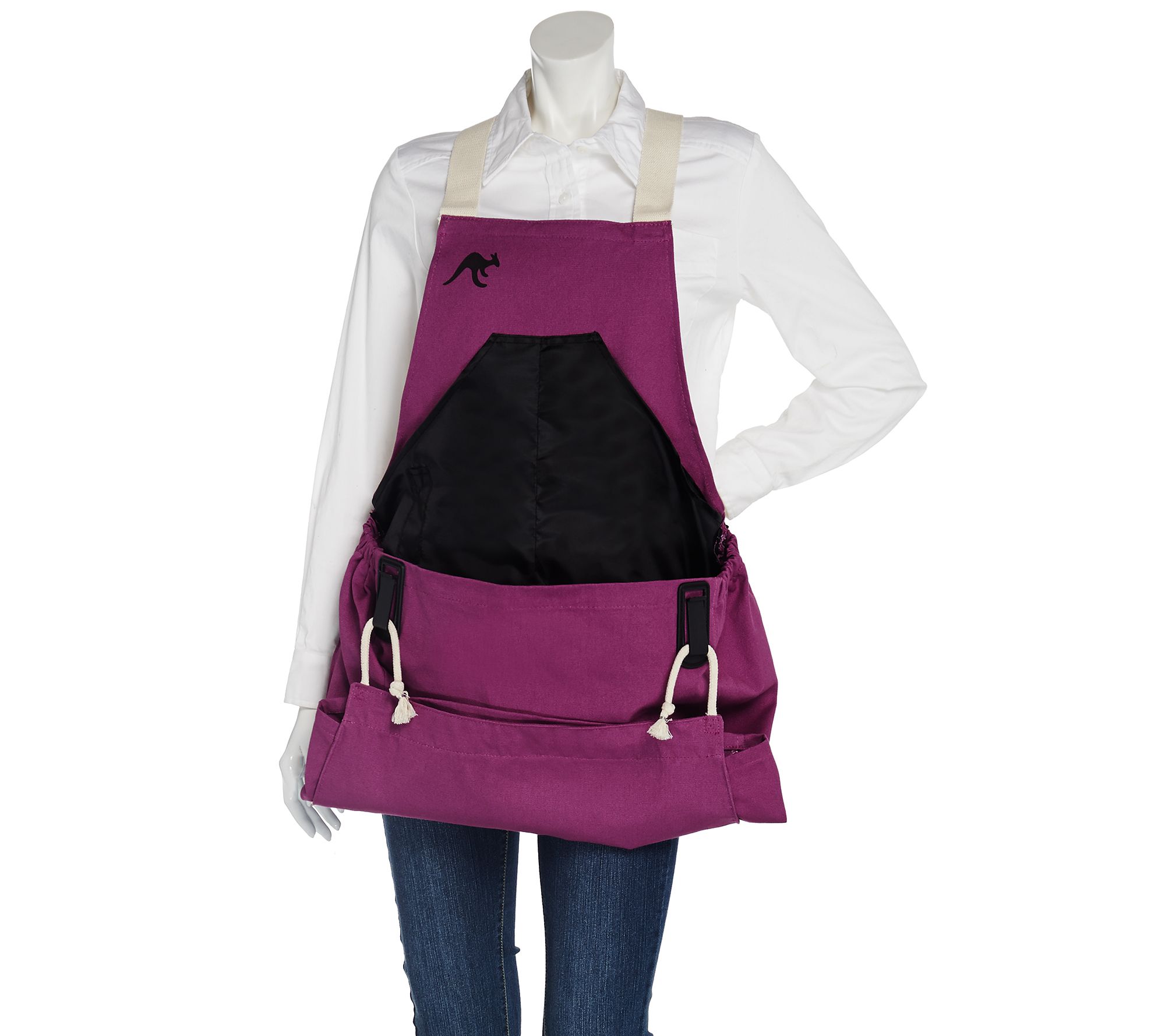 The Roo Gardening Apron with Early Release Pouch - QVC.com
