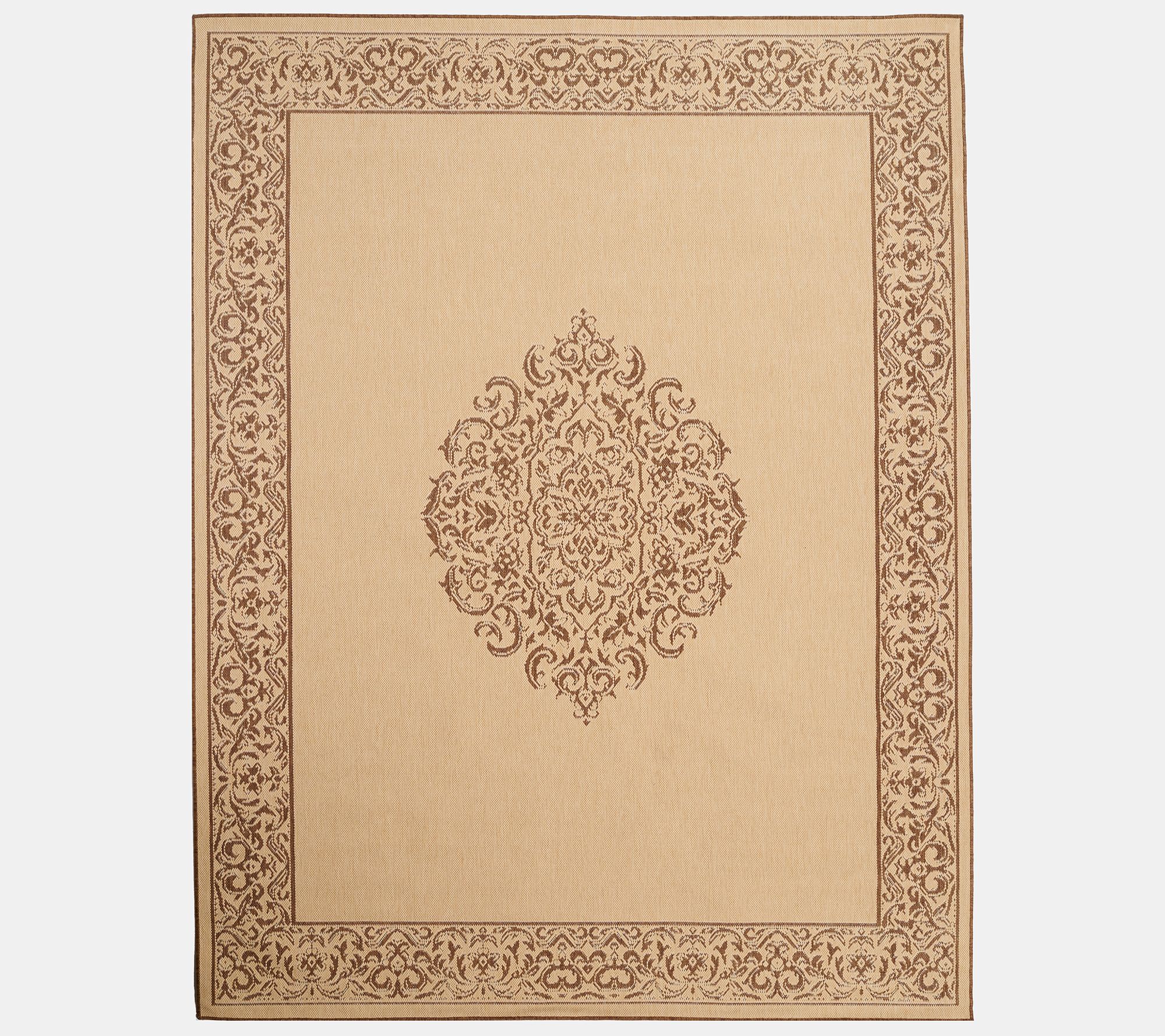 Veranda Living 5'1"x 7' Royal Medallion Reversible Outdoor Rug - QVC.com