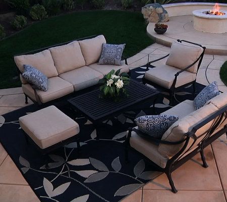 Leaf Design 6x9 ft. Reversible Outdoor Mat by Royal Sun Mats - QVC.com