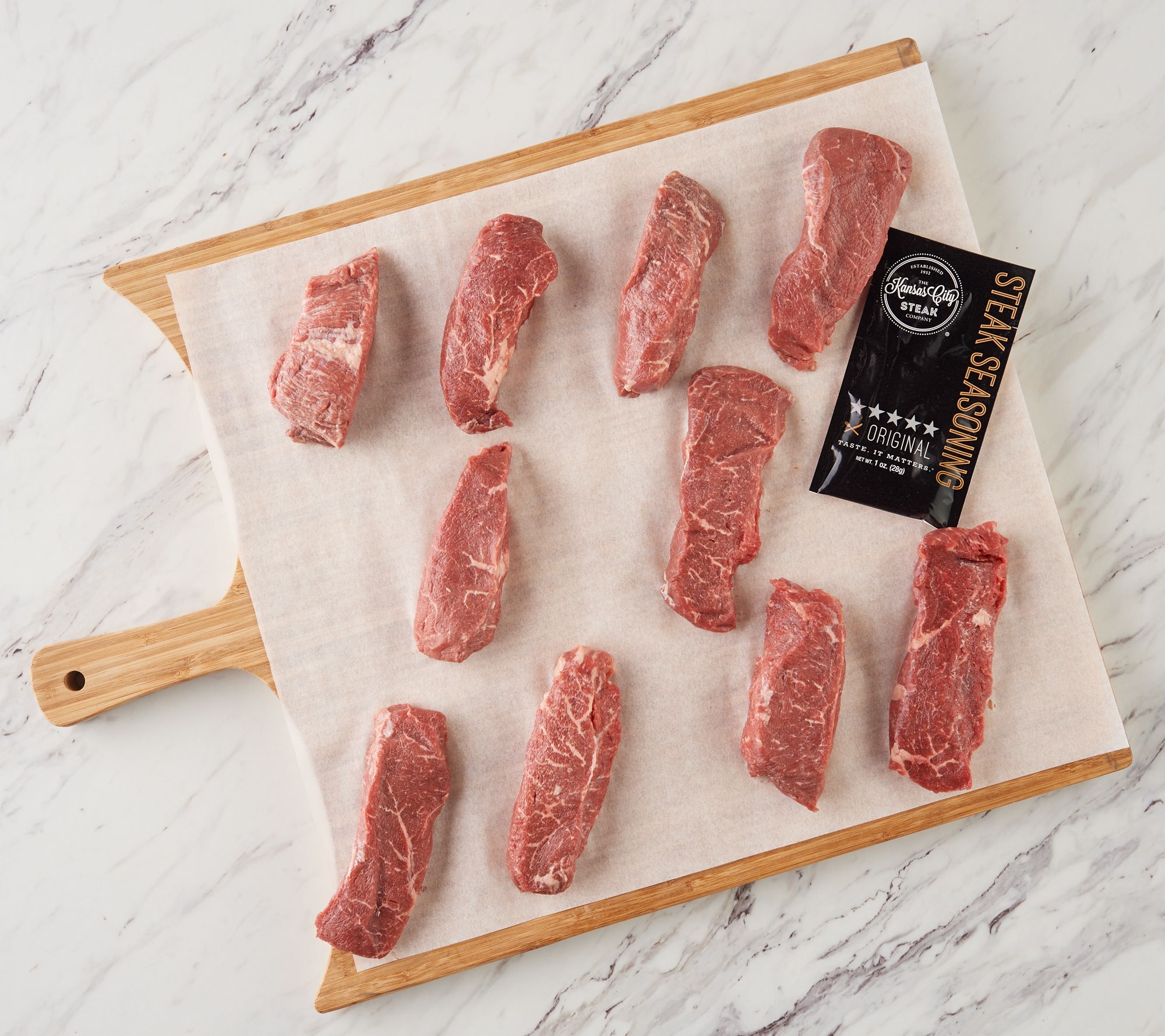 Kansas City Steak Co. (10) 4-oz Sandwich Steaks Auto-Delivery - QVC.com