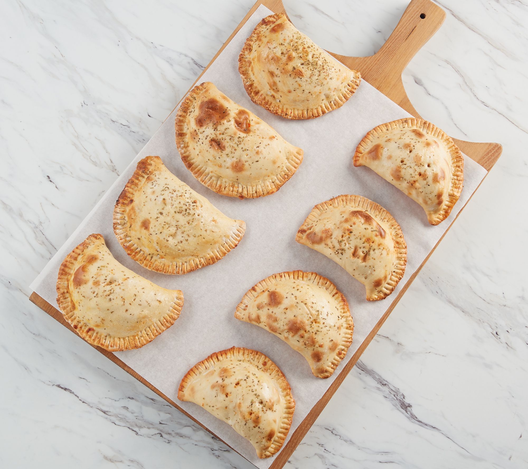 Leonetti's (8) 8-oz World Famous Stuffed Calzones Auto-Delivery - QVC.com