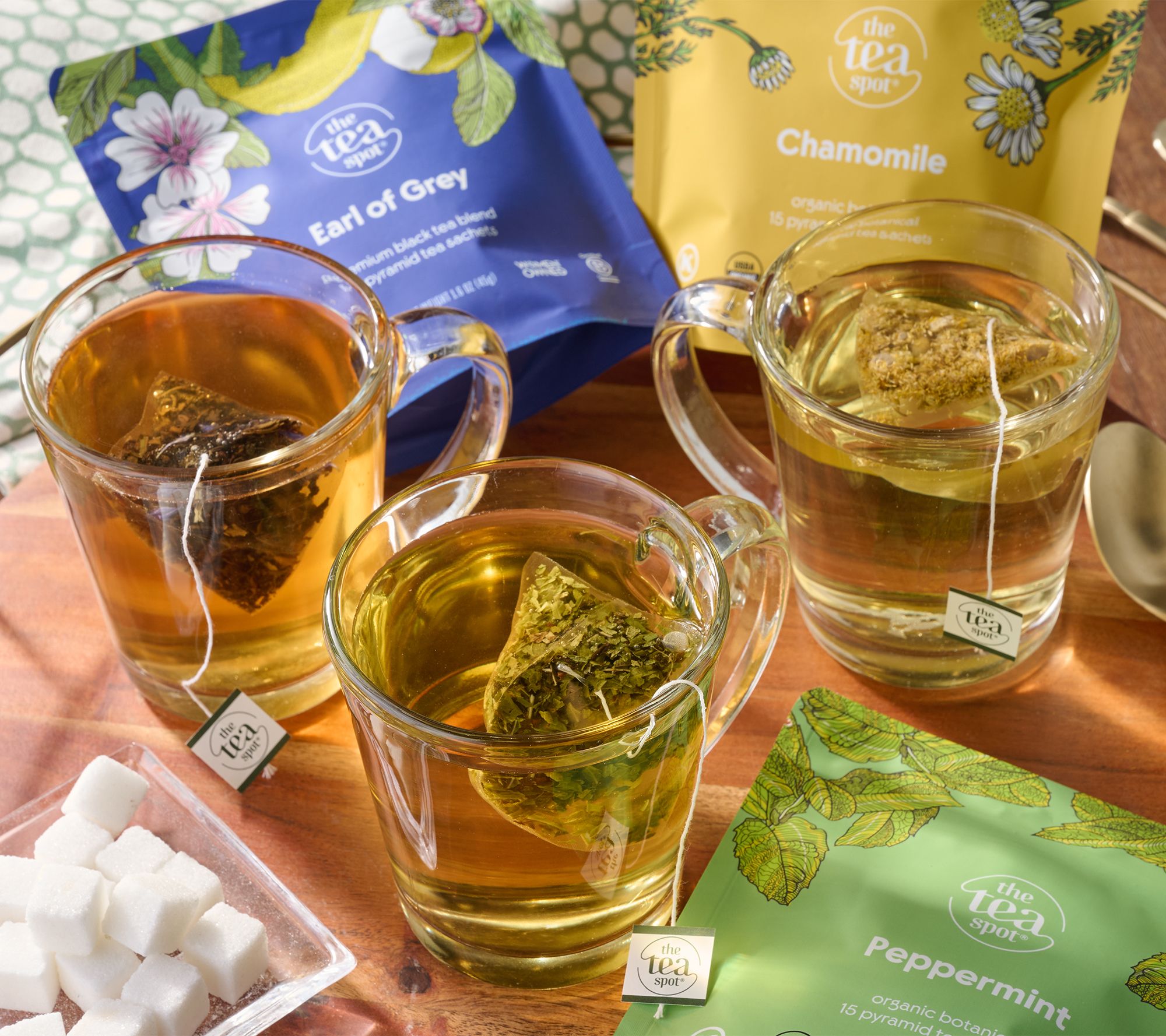 The Tea Spot 45 Whole Leaf Pyramid Tea Sachets - QVC.com