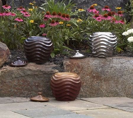 Tabletop Indoor/Outdoor Ceramic Firepot w/Organica Fuel and Media Roll ...