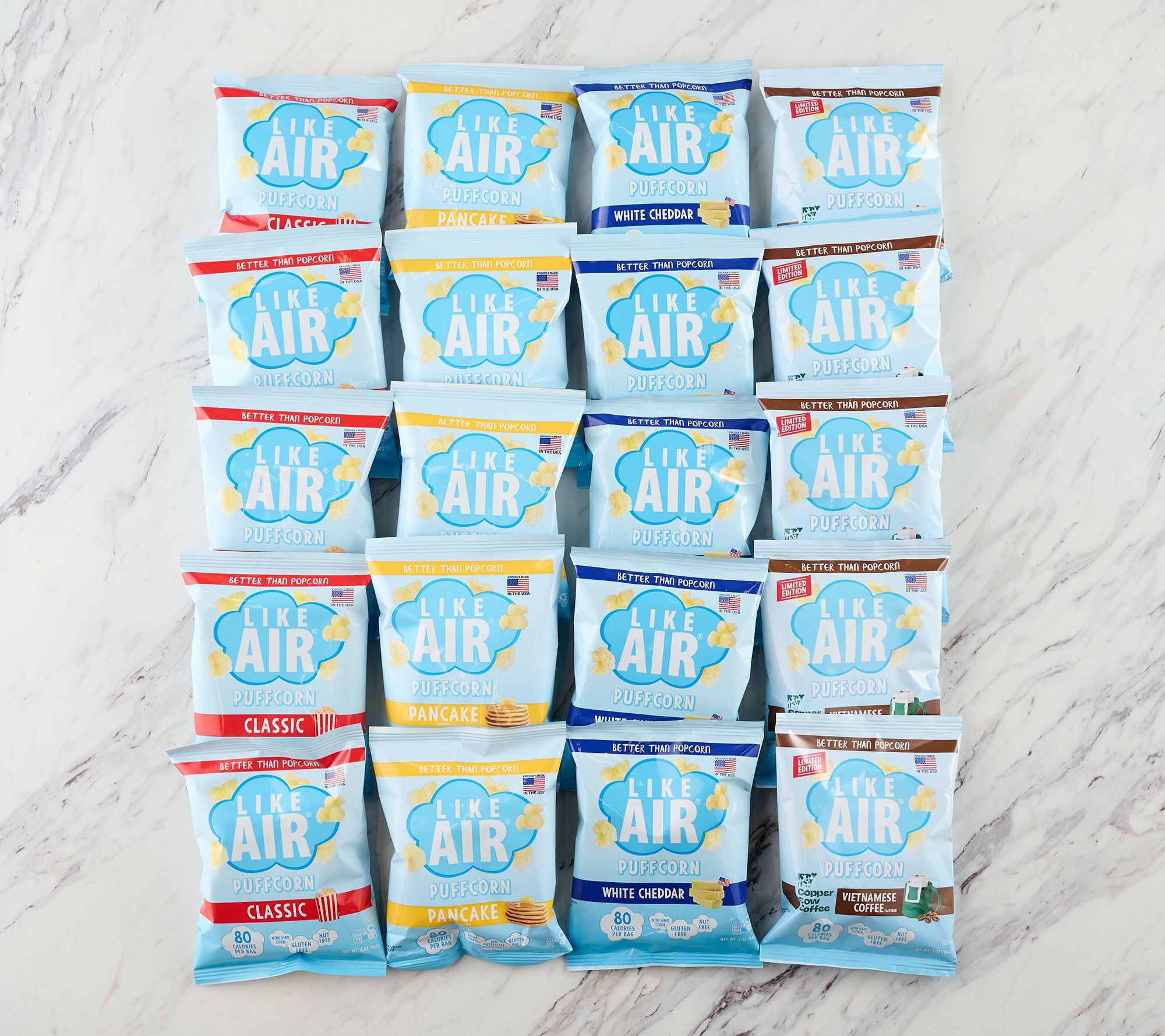 Like Air Puffcorn 20ct Single Serve Bags in Choice Of Flavor - QVC.com