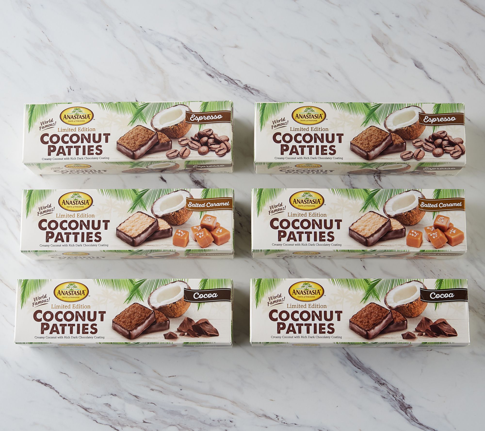 Anastasia Confections 54 Individually Wrapped Coconut Patties - QVC.com
