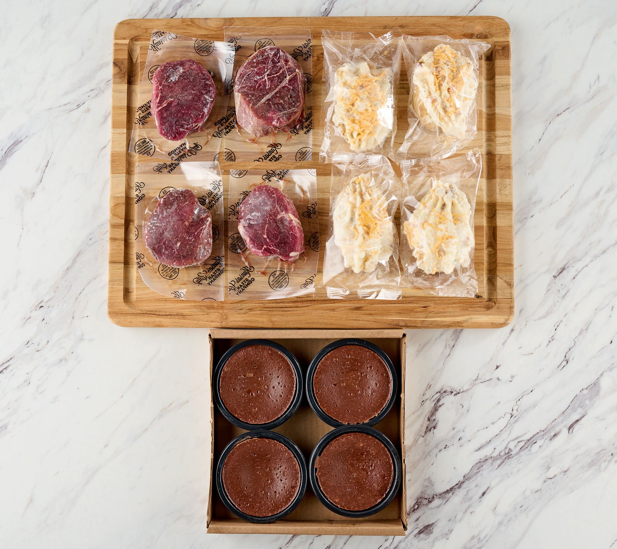 Kansas City (4) 5-oz Filet Mignons, Lava Cake & Potatoes Auto-Delivery ...