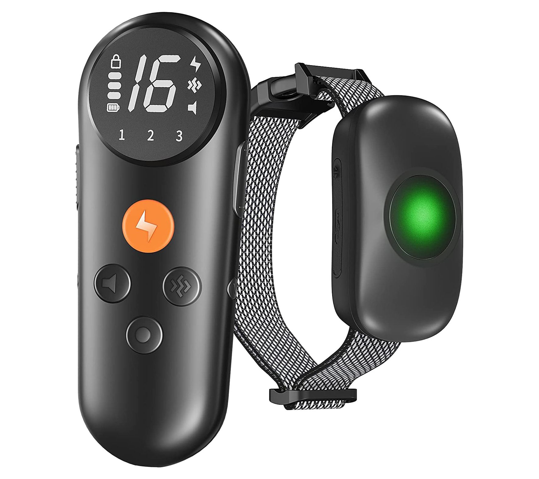 The Pet Life Ellipse LED 1-to-3 Dog 16-Level Dog Collar - QVC.com