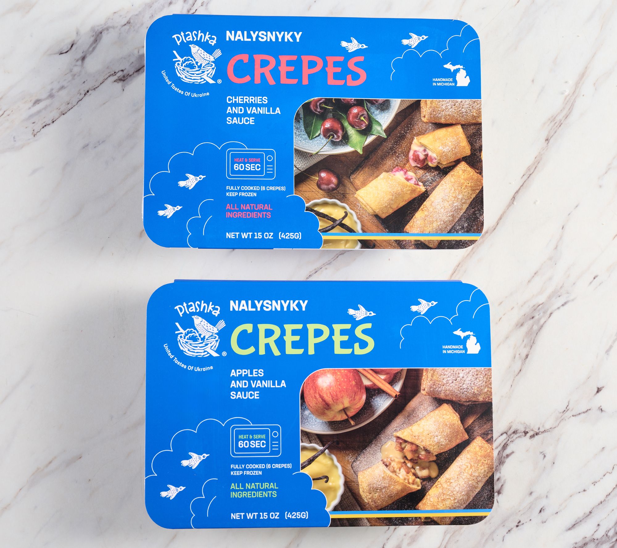 Ptashka (2) 15 oz. Gourmet Crepes in Sweet or Savory Flavors - QVC.com