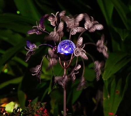 Compass Home 40" Solar Powered Wind Spinner - QVC.com