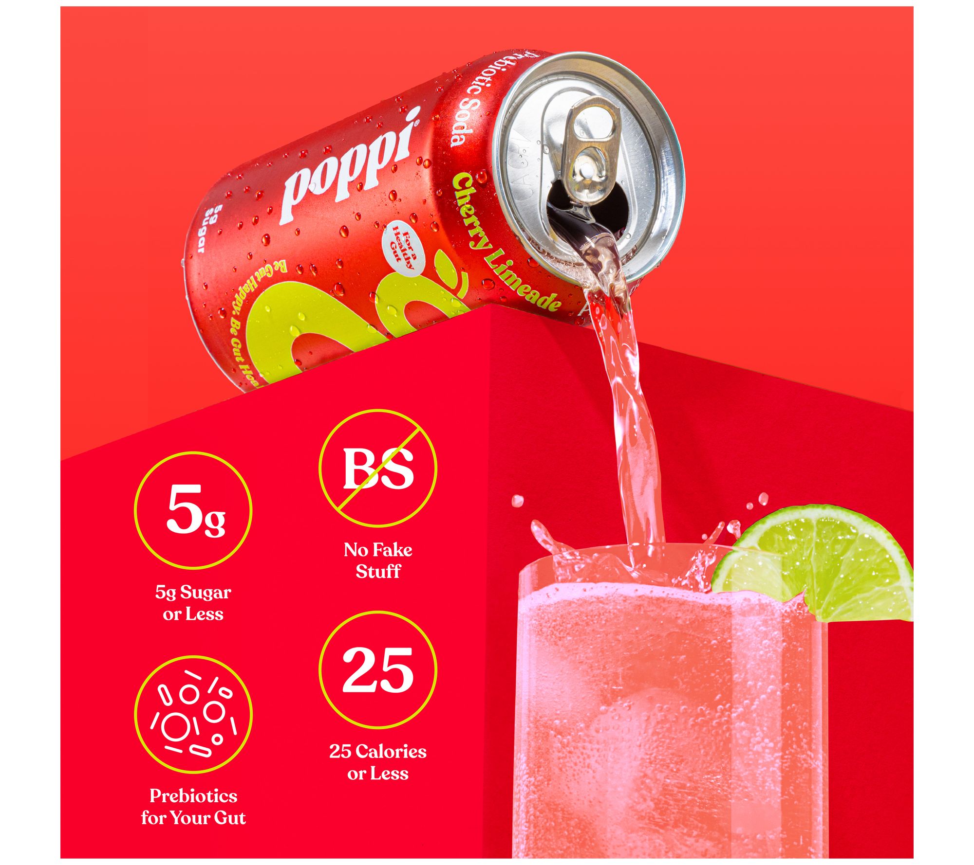 Poppi (12) 12-oz Cans Prebiotic Soda - Cherry Limeade - QVC.com