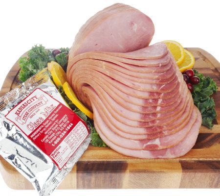 Kansas City 4-5 lb. Fully cooked Boneless Spiral Sliced Ham - QVC.com