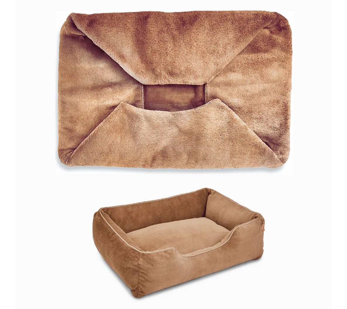 Fuzi Pets The Sammy Washable Plush Pet Bed w/ Xtra Cover - Med - QVC.com