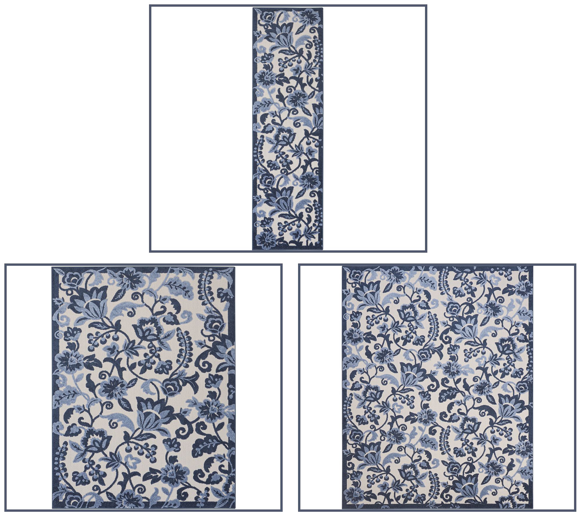 NOURISON HOME Oasis Garden Indoor/Outdoor Rug - QVC.com