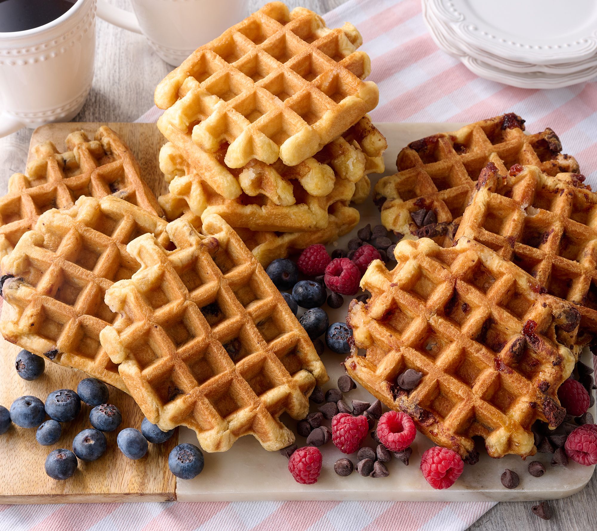Le Waf (12) 4-oz Sweet Treat Artisan Waffles - QVC.com