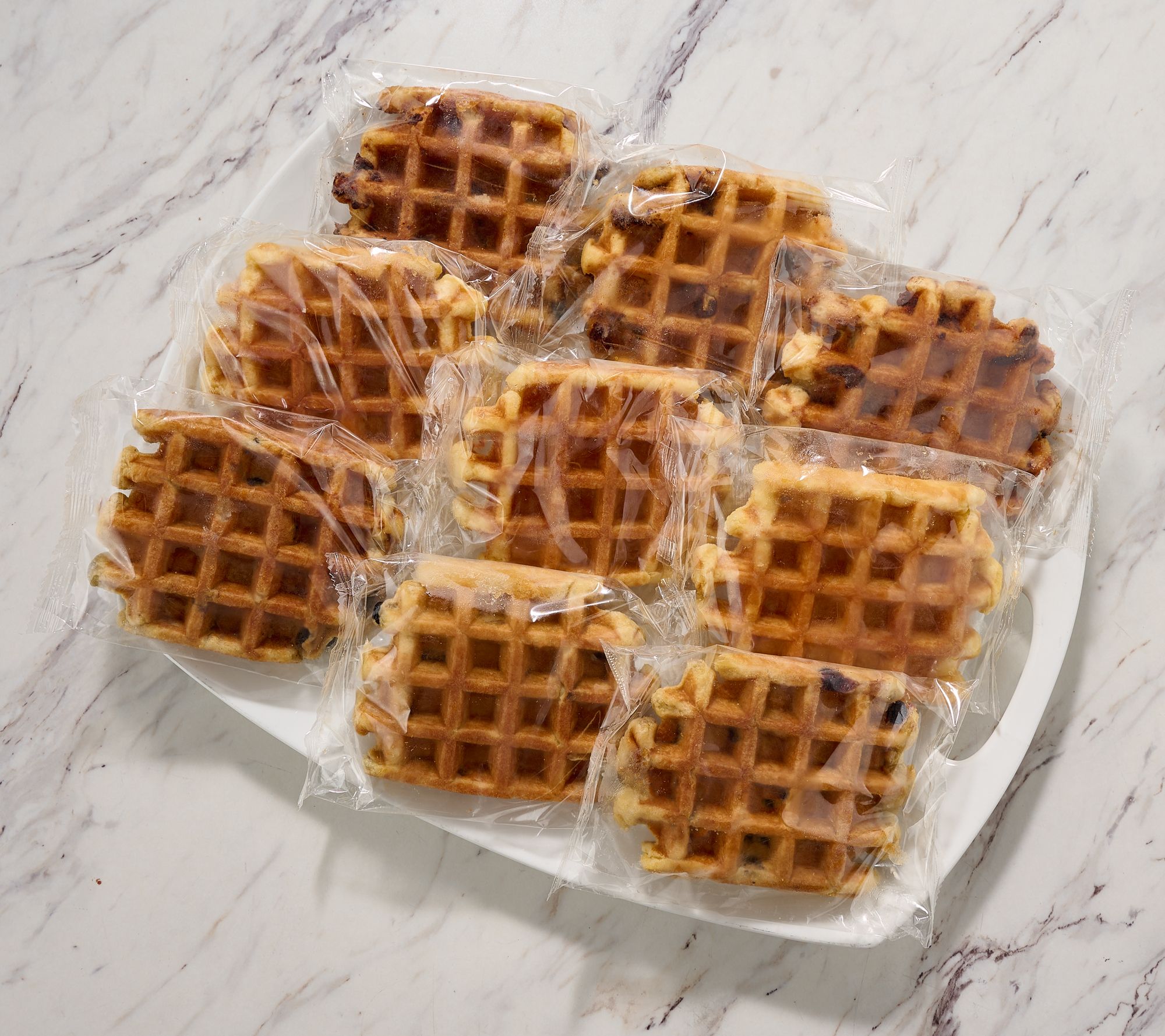 Le Waf (9) 4oz Sweet Artisan Waffles in Choice of Flavors - QVC.com