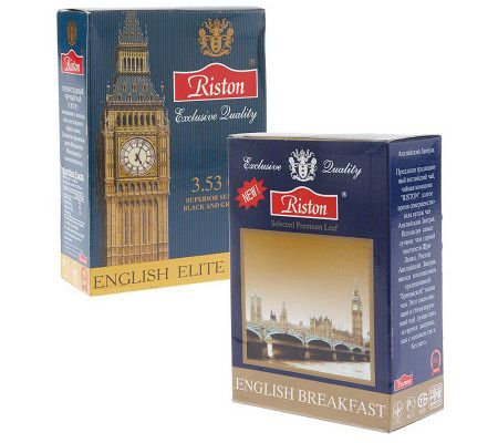Riston Tea 2-Flavor Loose Tea Sampler or Black Tea - QVC.com