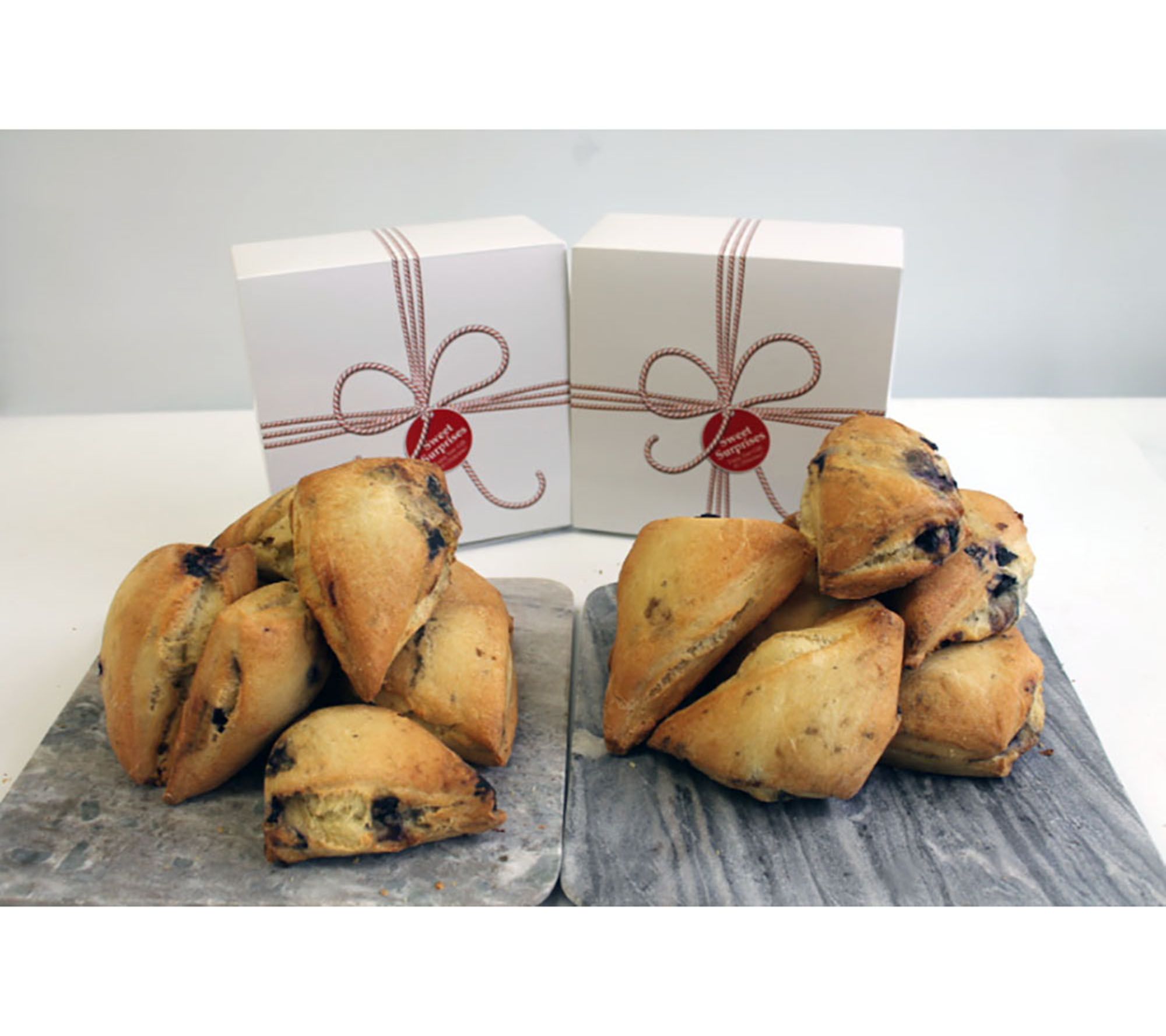 David's Cookies 16-piece Blueberry Scones - QVC.com