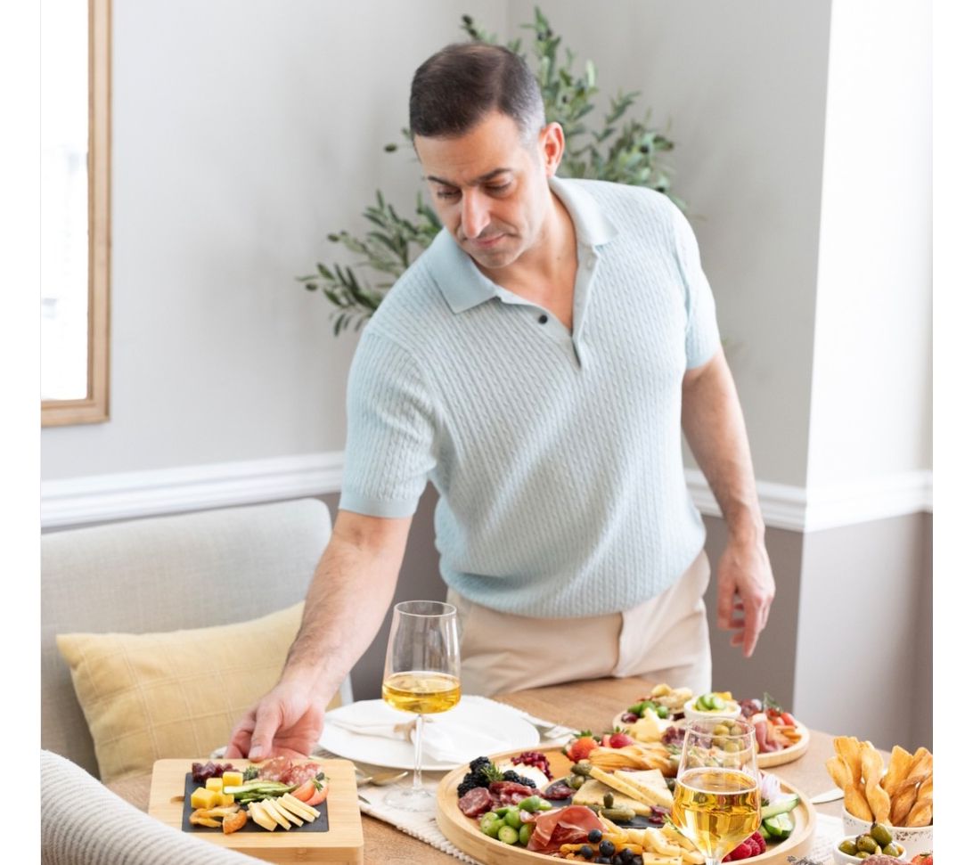 Sergio's Acacia Wood 6-Piece Salami & Cheese Se - QVC.com