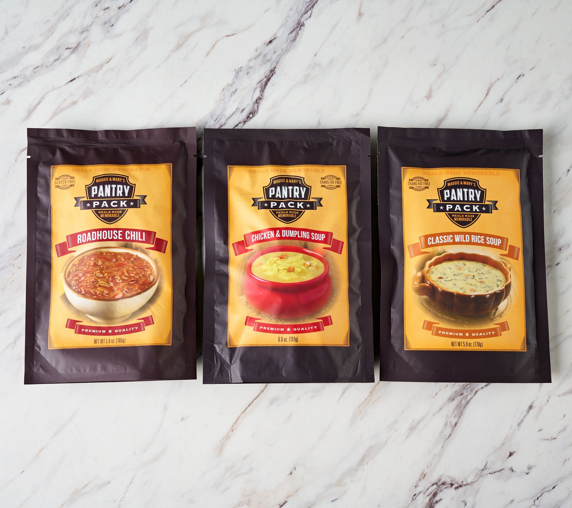 Maggie & Mary (3) Pack Pantry Soups in Family Favorites - QVC.com