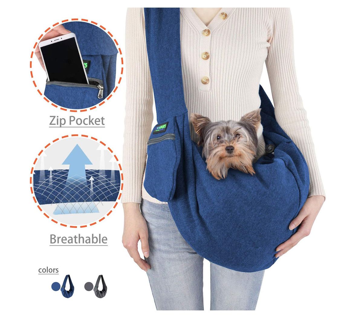 GOOPAWS Soft Pet Sling - QVC.com